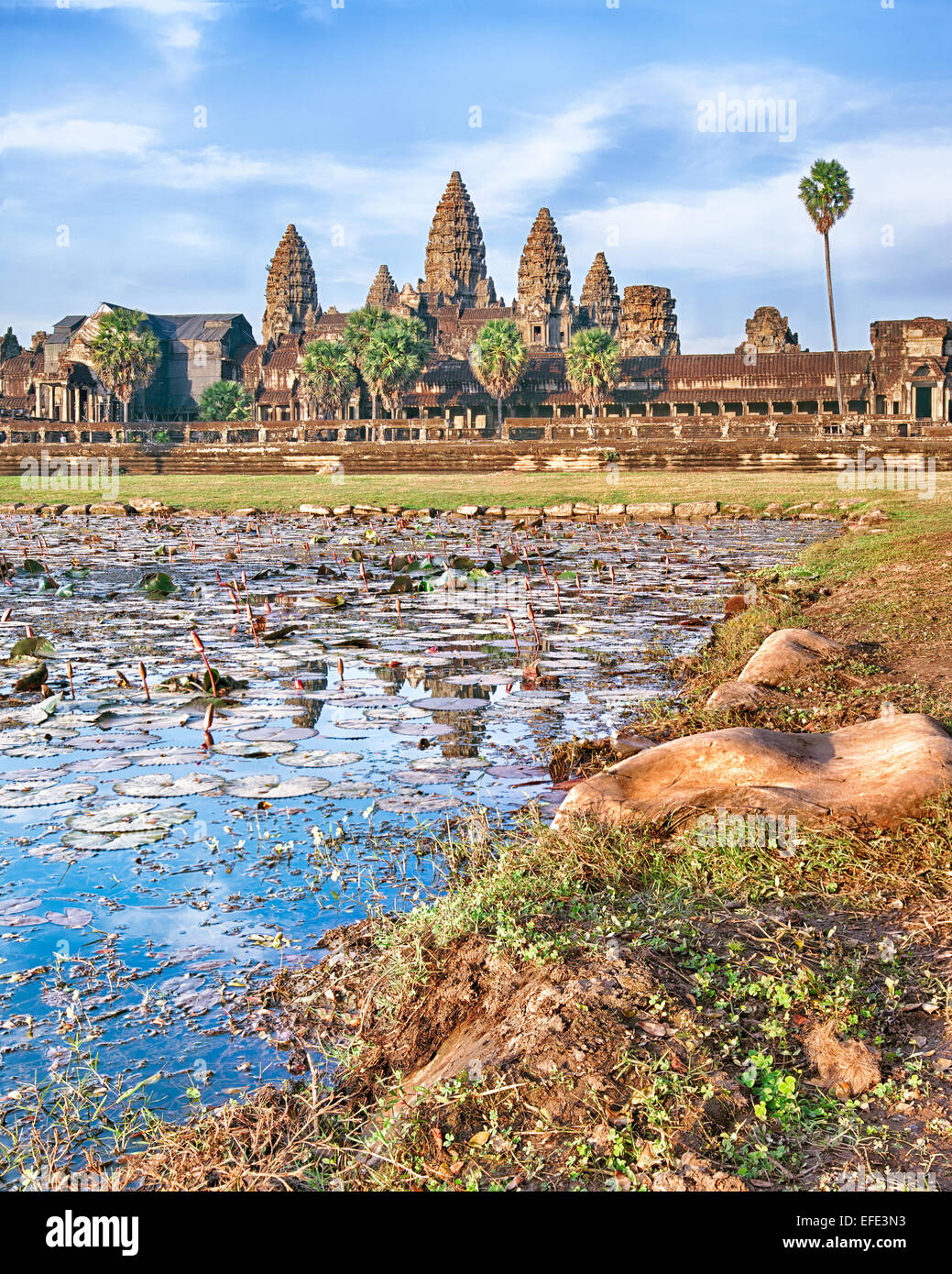 Lotus temple with the sunset sky hi-res stock photography and images ...