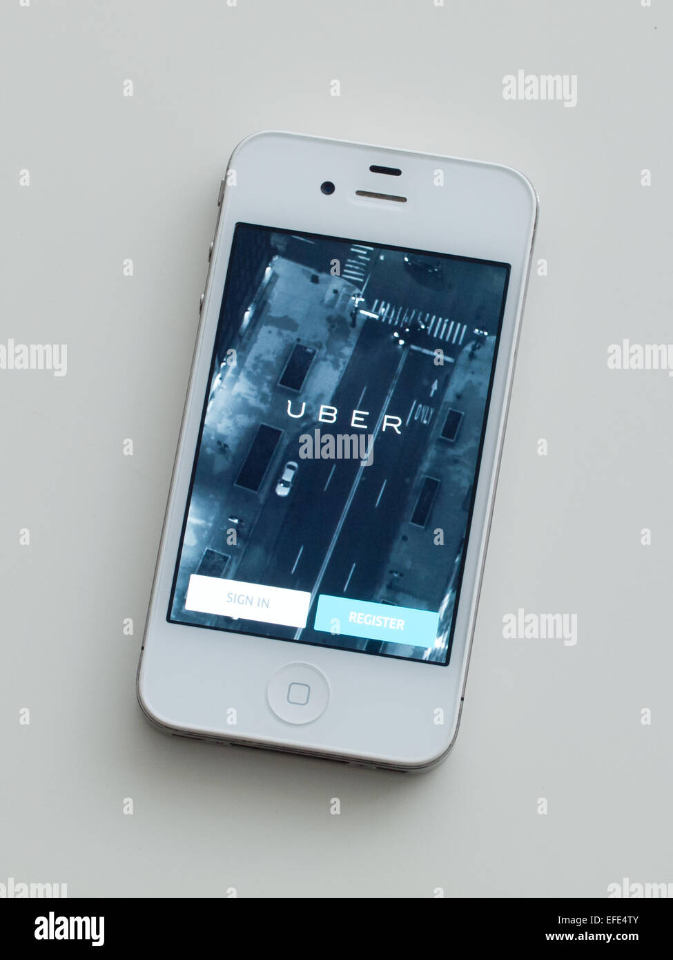 Uber app home screen hi-res stock photography and images - Alamy