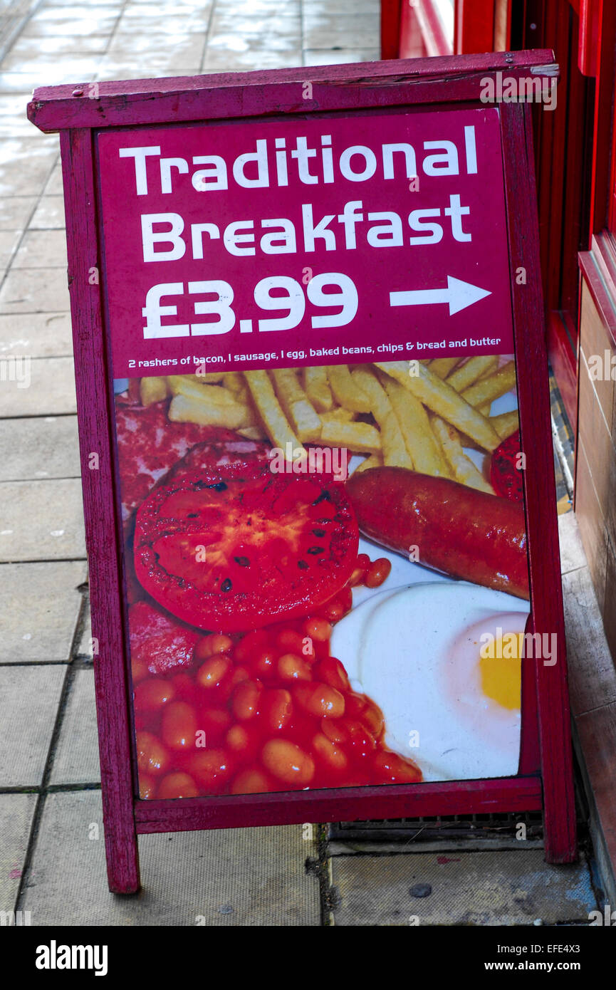 Full english breakfast sign hi-res stock photography and images - Alamy