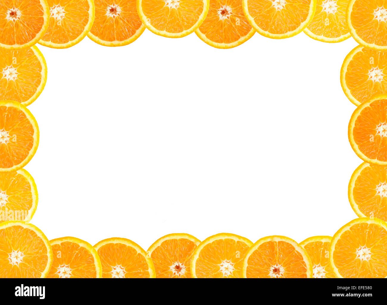 frame of fresh orange fruit Stock Photo - Alamy