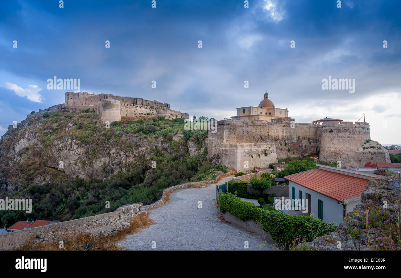 Castle of Milazzo Stock Photo - Alamy
