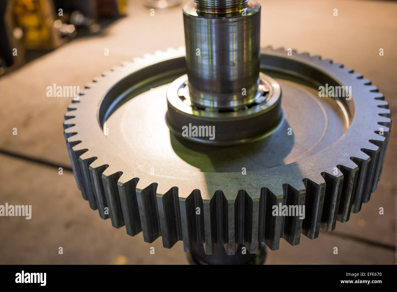 Metal gears close up Stock Photo - Alamy