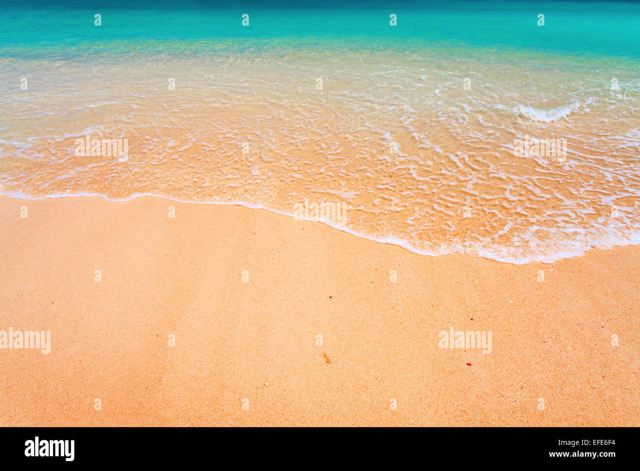 wave in tropical beach Stock Photo - Alamy