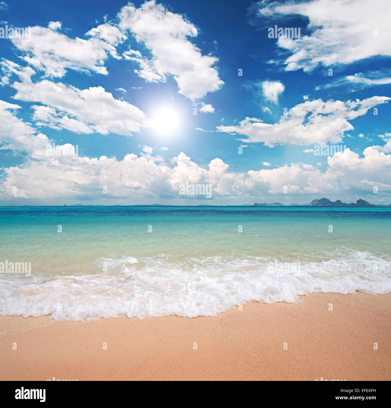 beach and sea Stock Photo - Alamy