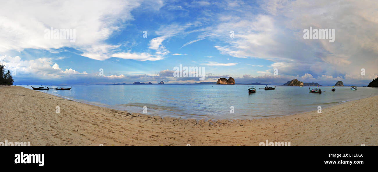 beach and sea after sunset Stock Photo - Alamy