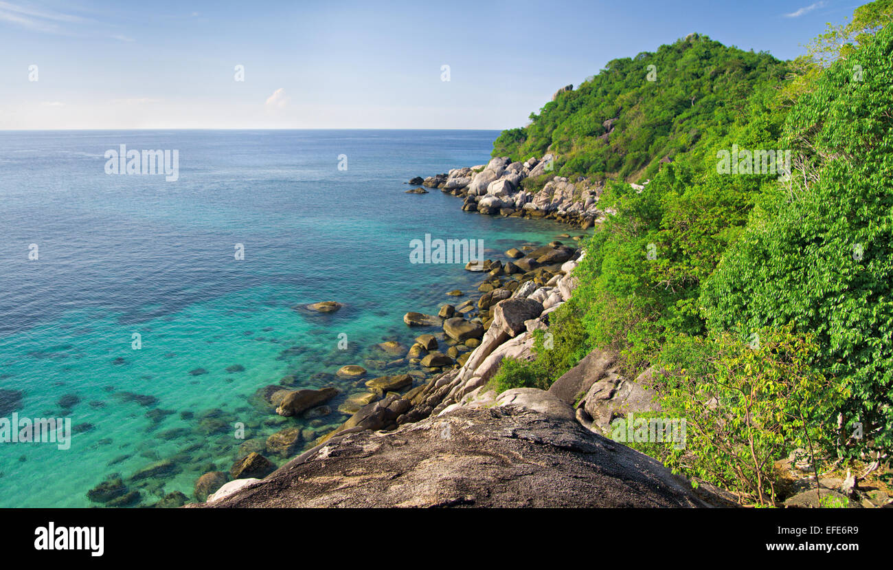 coast and clear sea Stock Photo - Alamy