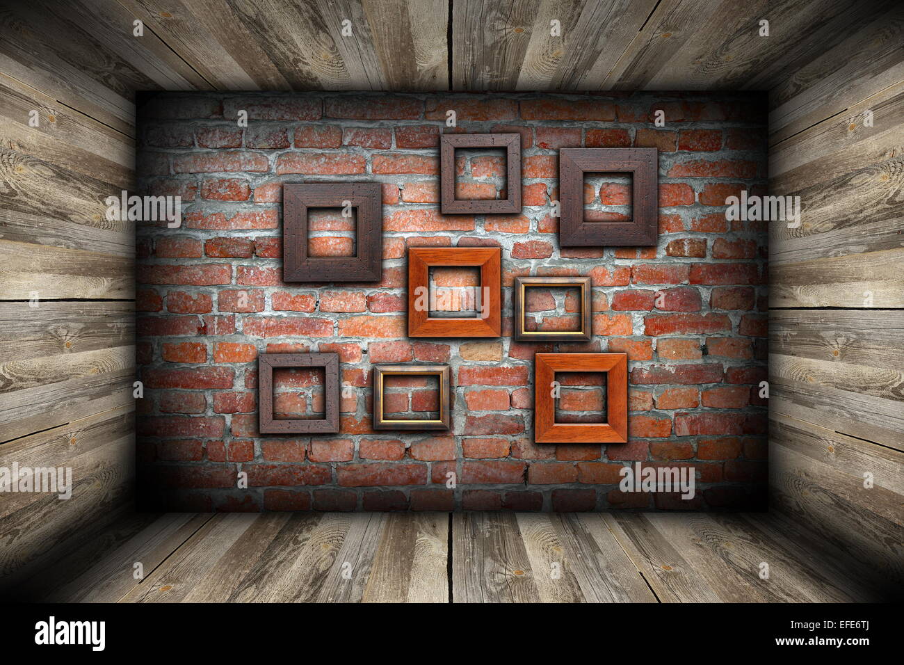 Empty picture frames wall hi-res stock photography and images - Alamy