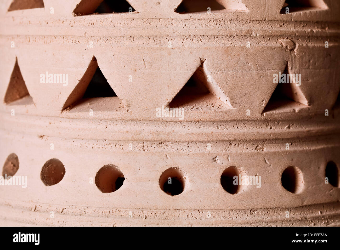 Close up of an arabian clay lantern Stock Photo - Alamy