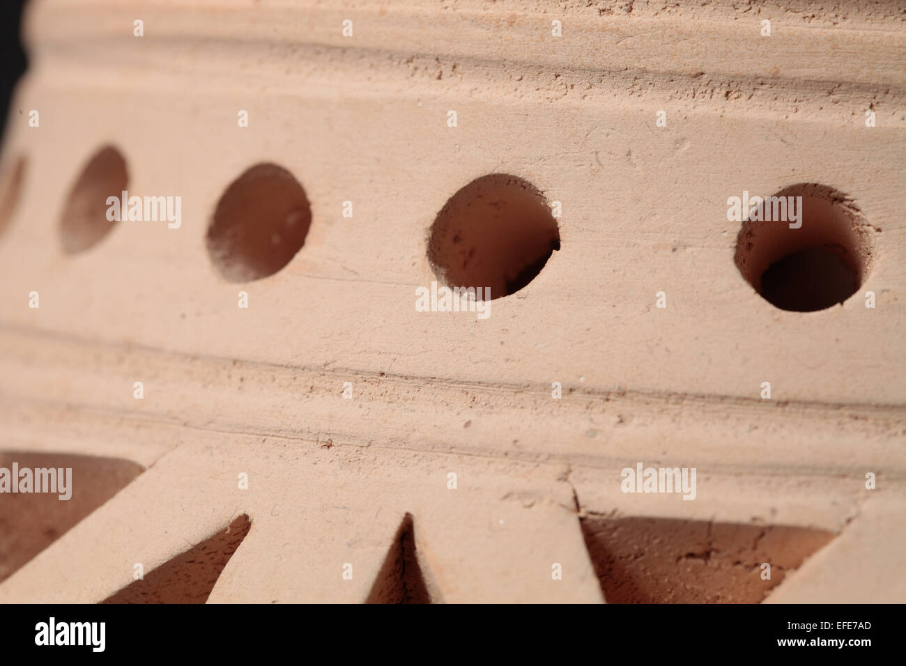 Close up of an arabian clay lantern Stock Photo - Alamy