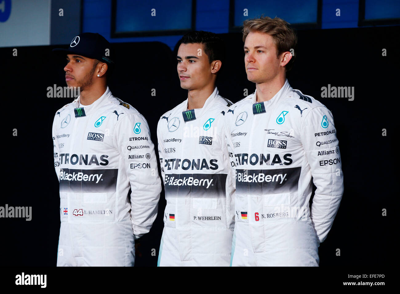 Mercedes amg f1 w06 of lewis hamilton hi-res stock photography and ...