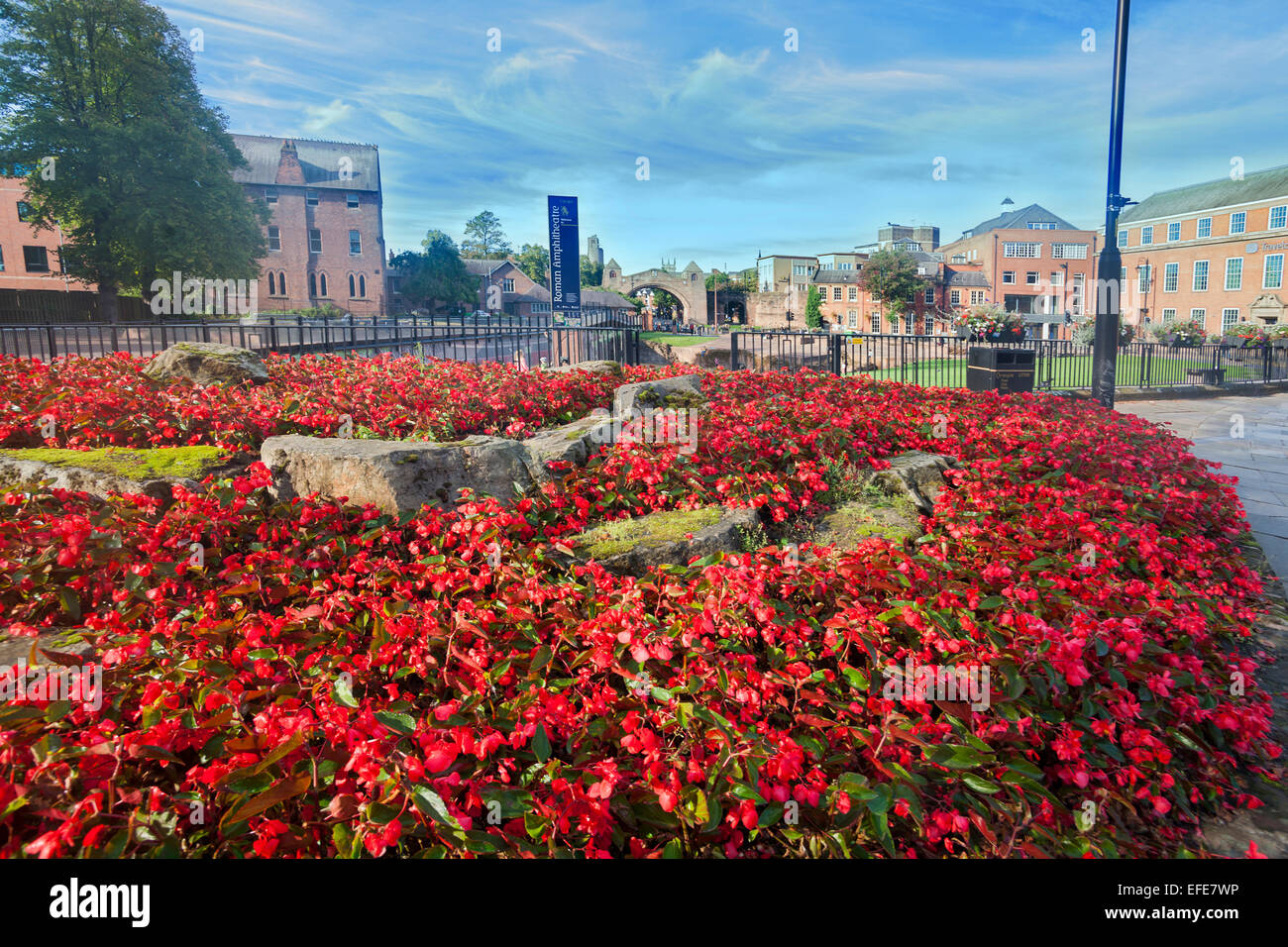Chester; city; Roman; amphitheatre, Centre; Cheshire; UK Stock Photo ...