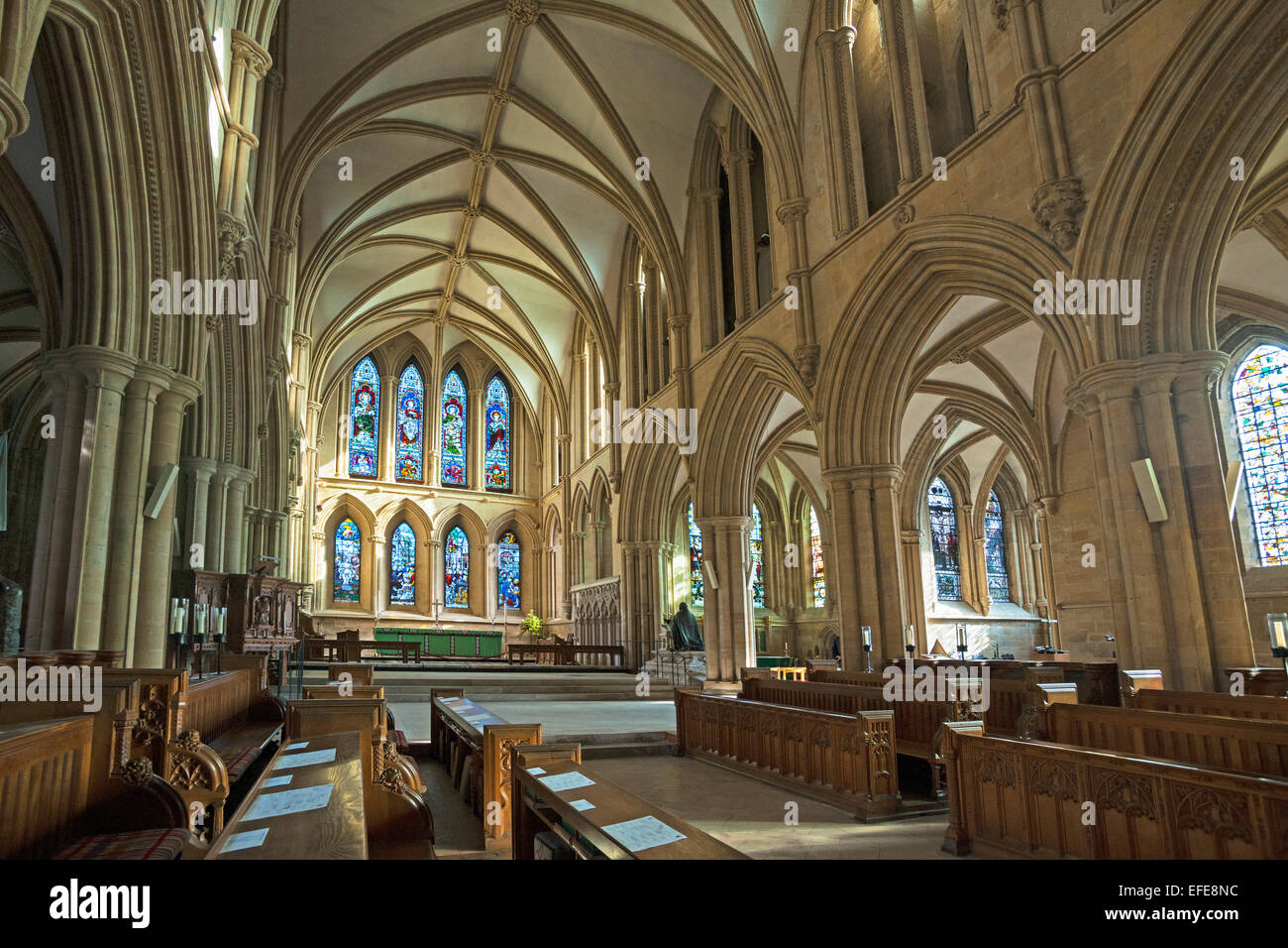 Southwell; Minster; church; Nottinghamshire; England, UK Stock Photo ...