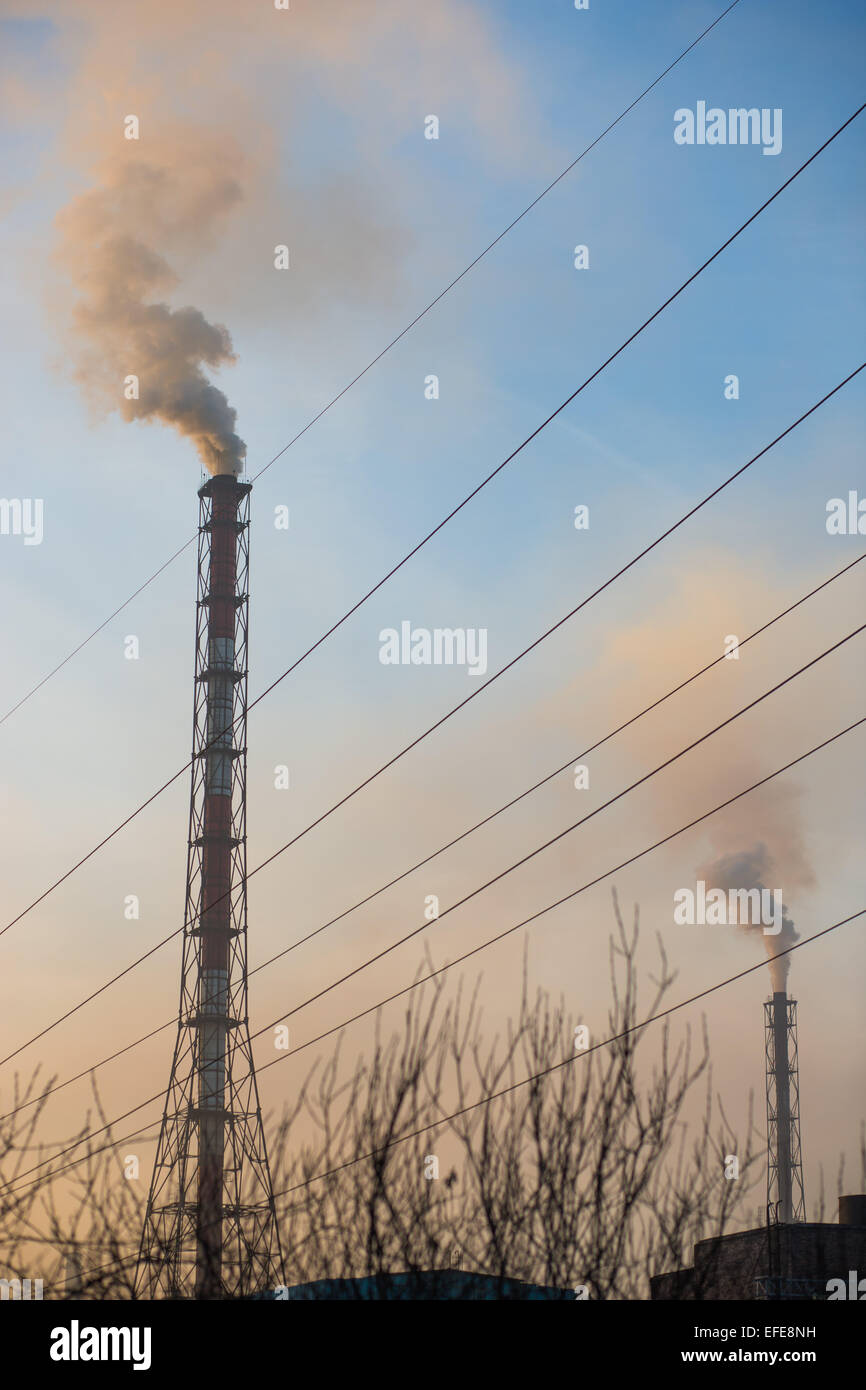 smog over plant Stock Photo - Alamy