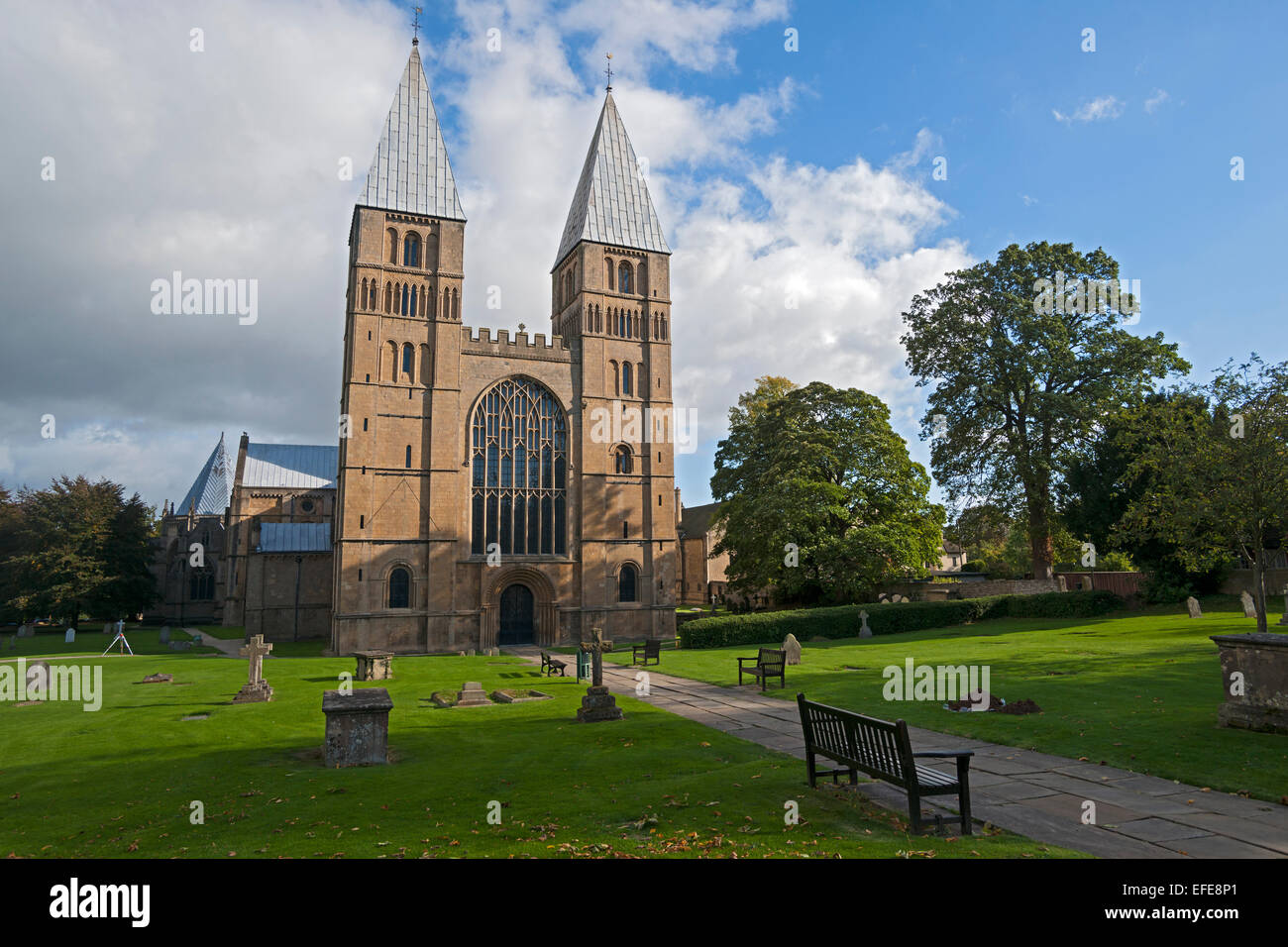 Southwell; Minster; church; Nottinghamshire; England, UK Stock Photo ...