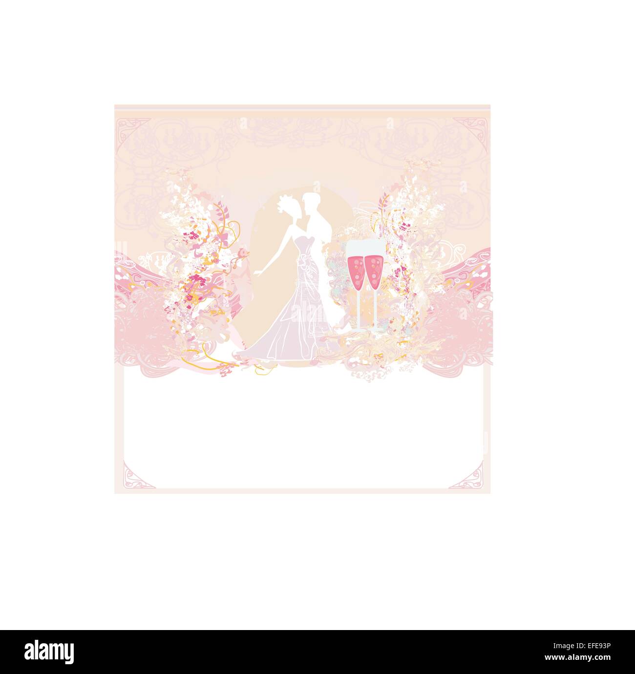 Ballroom wedding couple dancers - invitation card Stock Vector Image ...