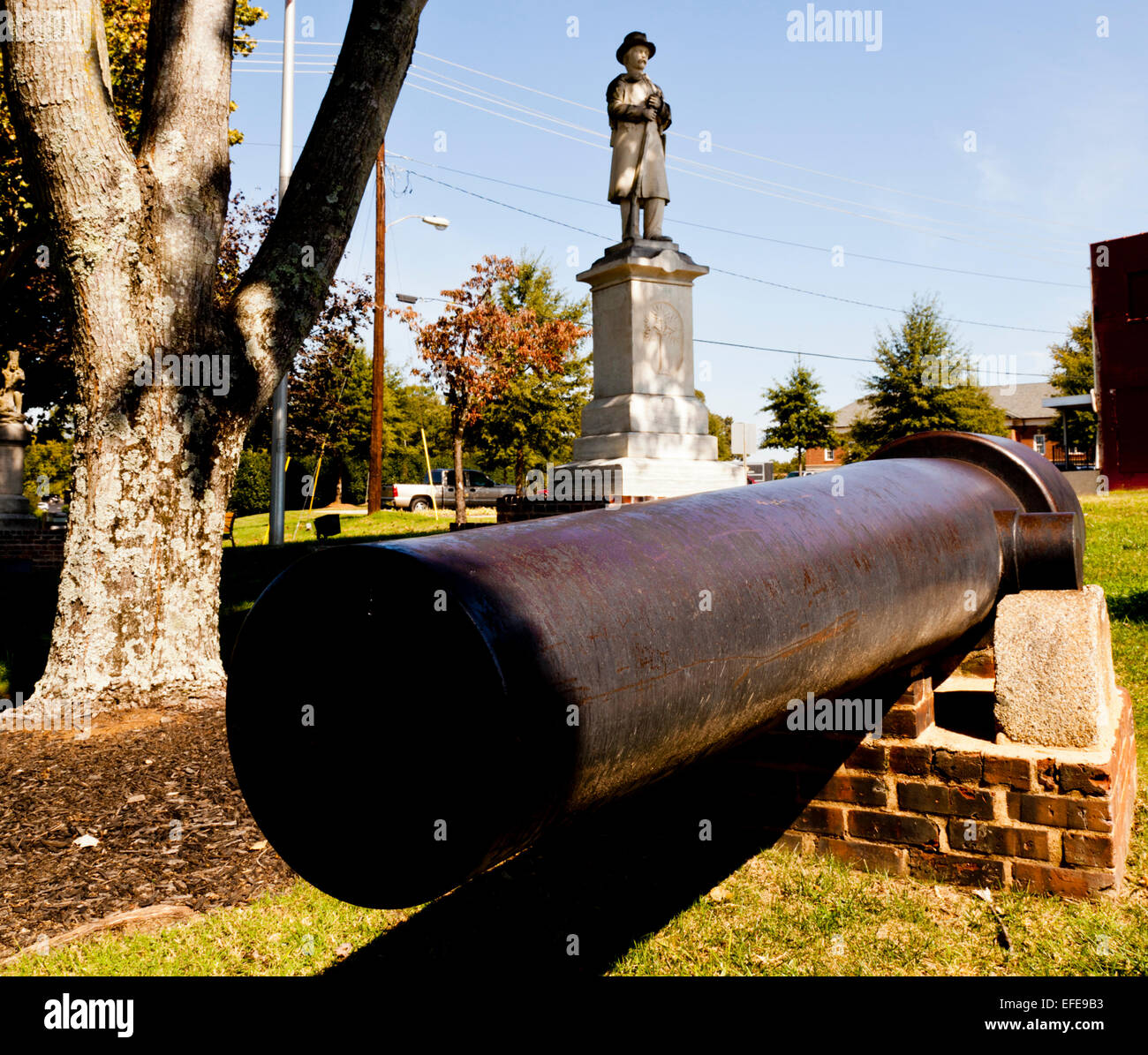 Cannon in Confederate Park Fort Mill South Carolina USA Stock Photo - Alamy