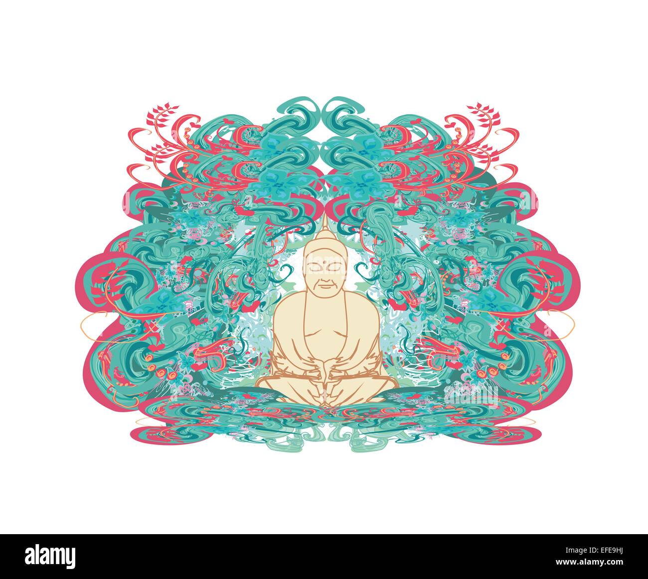 Vector of Chinese Traditional Artistic Buddhism Pattern Stock Vector ...