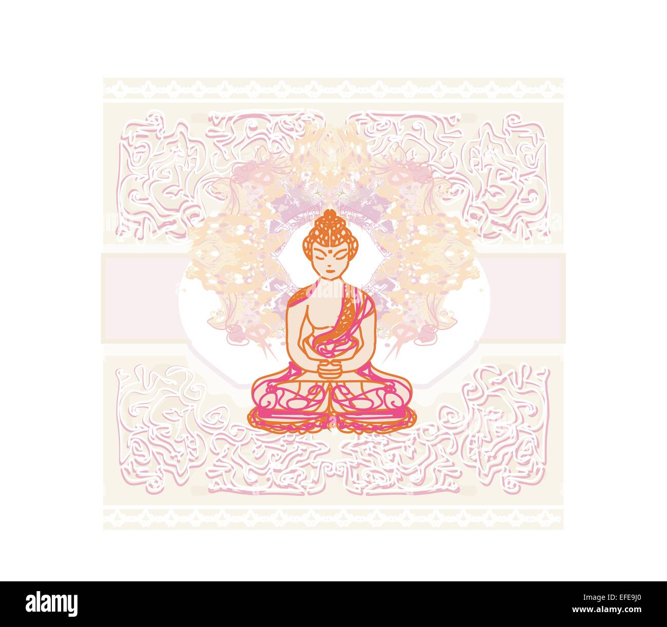 Chinese Traditional Artistic Buddhism Pattern Stock Vector Image & Art ...