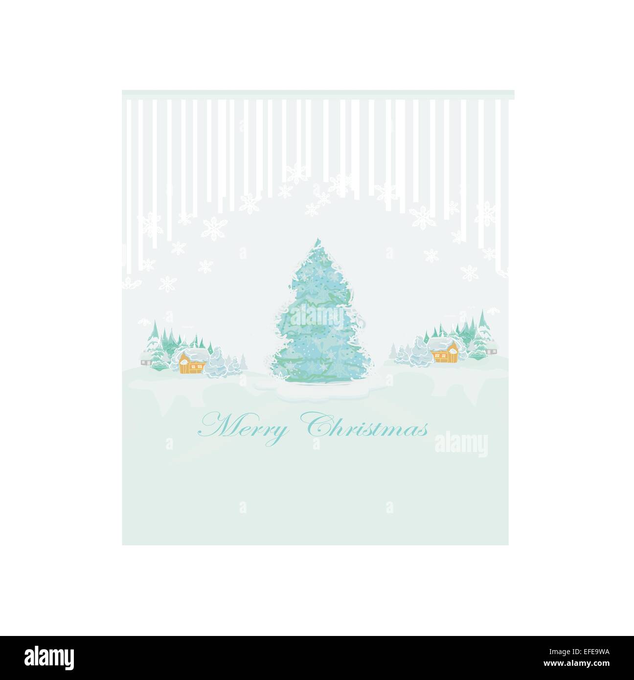 Abstract christmas tree card Stock Vector Image & Art - Alamy