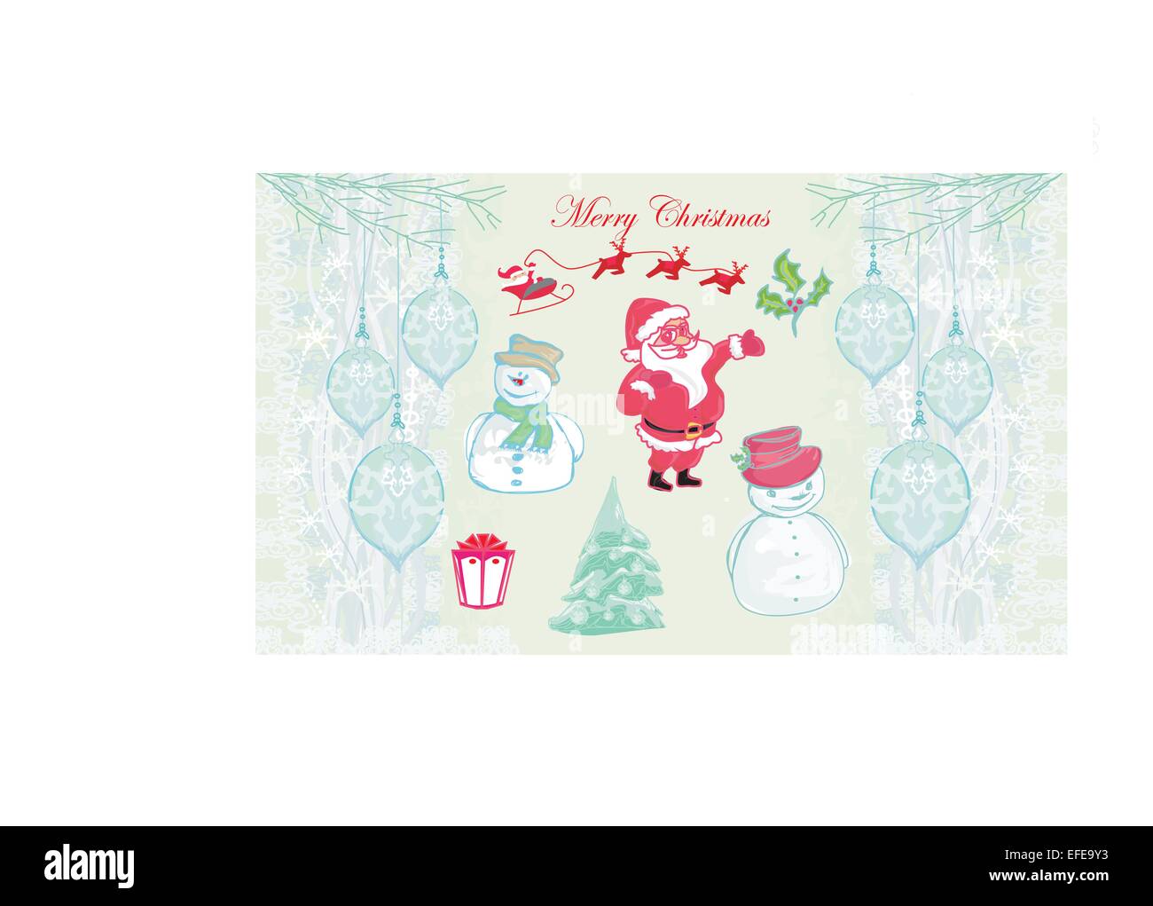 hand drawn christmas doodles set Stock Vector Image & Art - Alamy