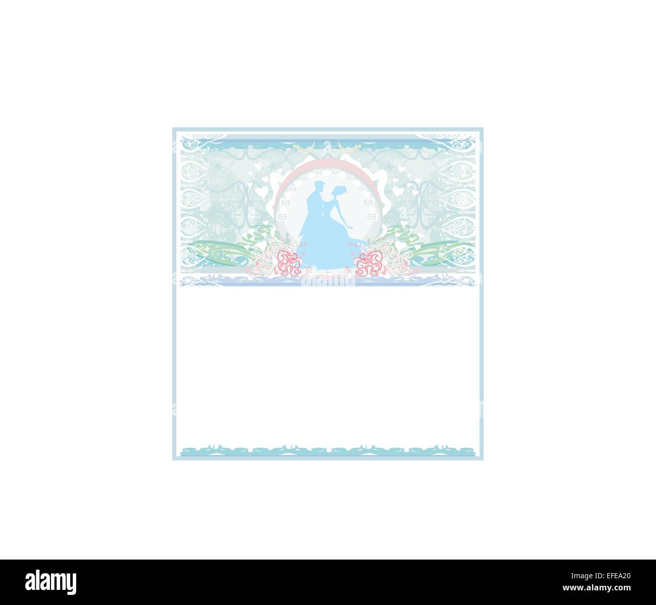 Ballroom wedding couple dancers - invitation Stock Vector Image & Art ...