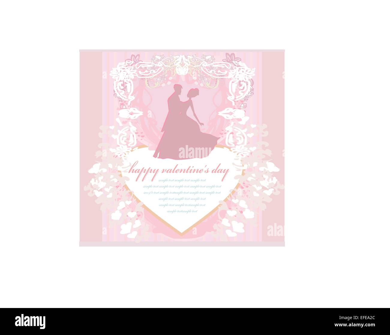 Ballroom wedding couple dancers - invitation Stock Vector Image & Art ...