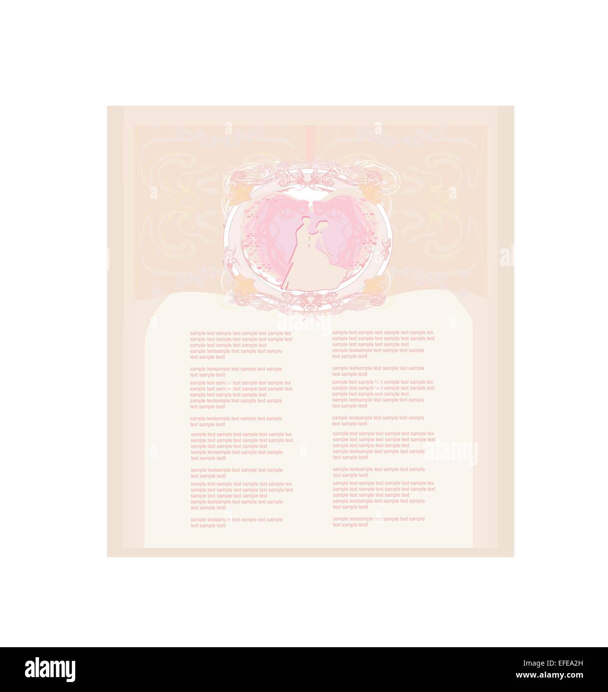 Ballroom wedding couple dancers - invitation Stock Vector Image & Art ...