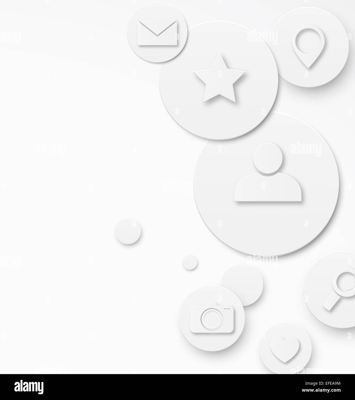 Social media information illustration Black and White Stock Photos ...