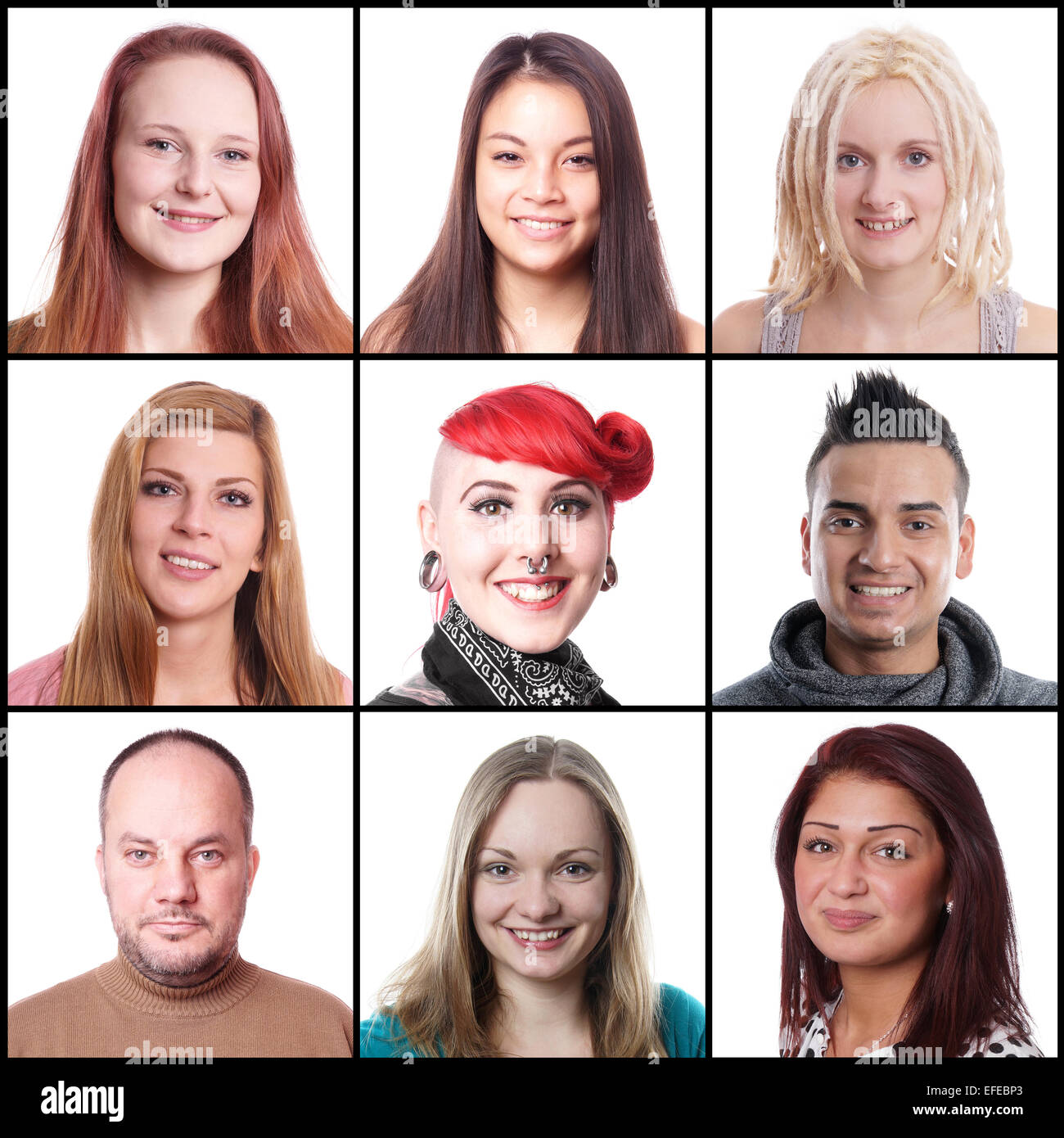 women and men ranging from 18 to 45 years Stock Photo - Alamy
