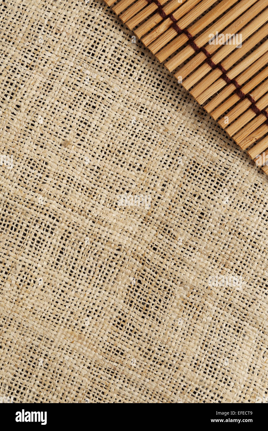 the texture and pattern of canvas and japanese mat background Stock ...