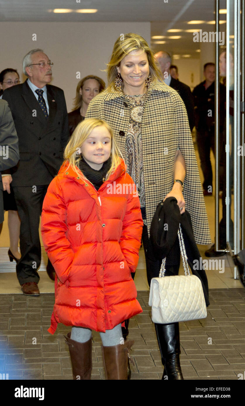 Dutch Princess Ariane (L) and Queen Maxima attend the Jumping Amsterdam ...