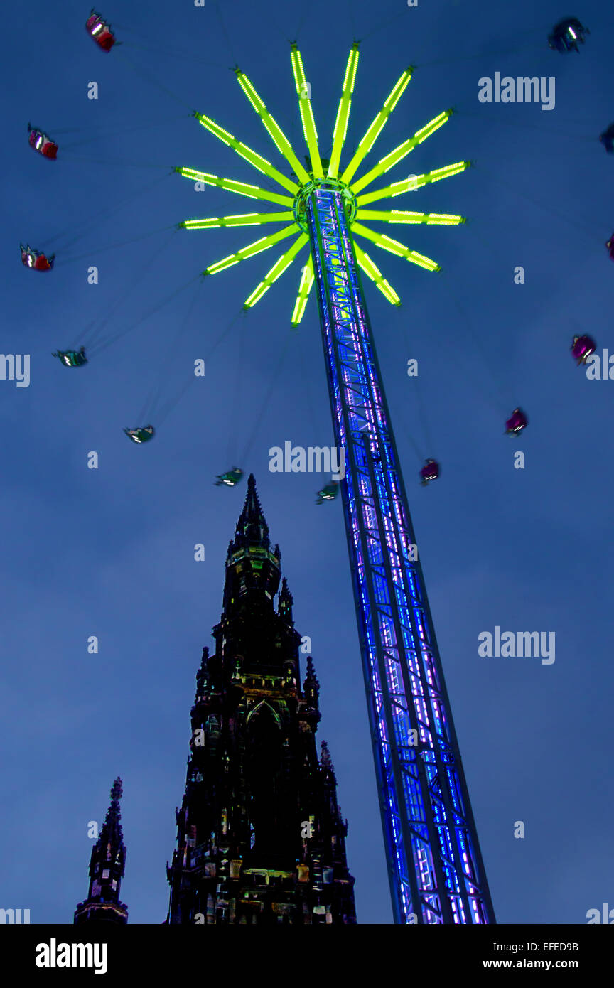 Star flyer ride edinburgh christmas hi-res stock photography and images ...