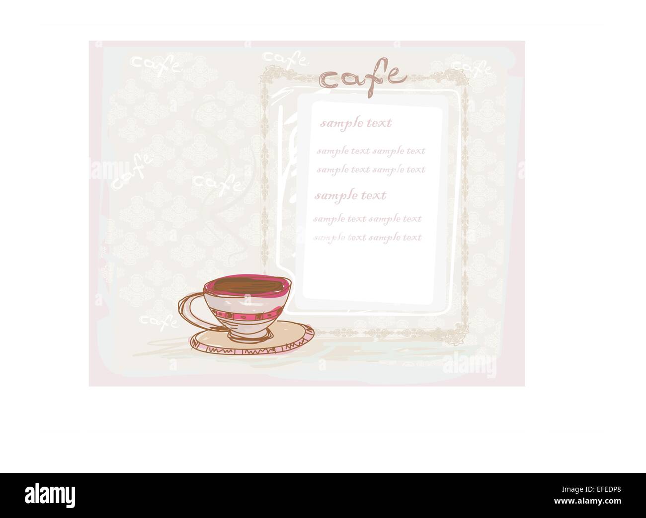 Coffee background menu Stock Vector Image & Art - Alamy