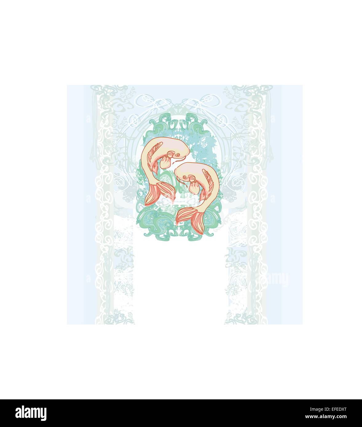 Japanese koi background card Stock Vector Image & Art - Alamy