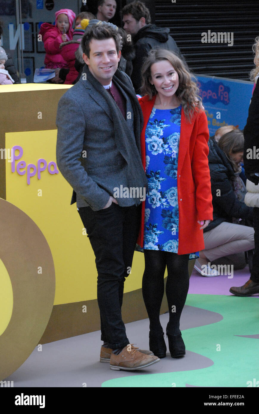 London, UK. 1st February, 2015. Derek Moran & Jen Pringle attend the ...