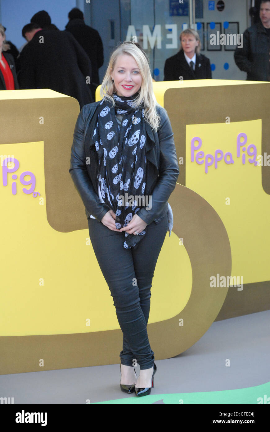 London, UK. 1st February, 2015. Laura Hamilton attends the Peppa Pig ...