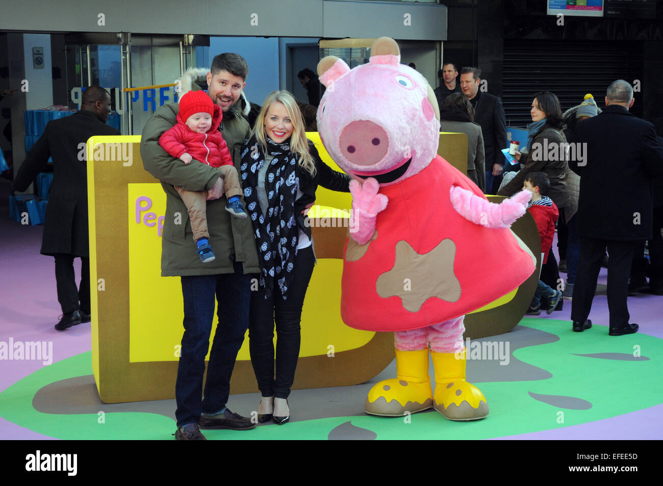 London, UK. 1st February, 2015. Laura Hamilton attends the Peppa Pig ...