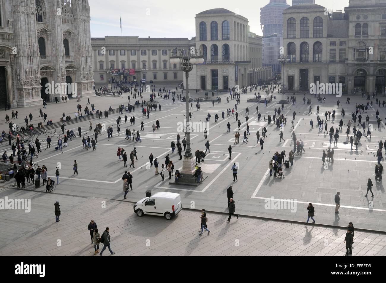 Milan, Italy, Duomo square Stock Photo - Alamy