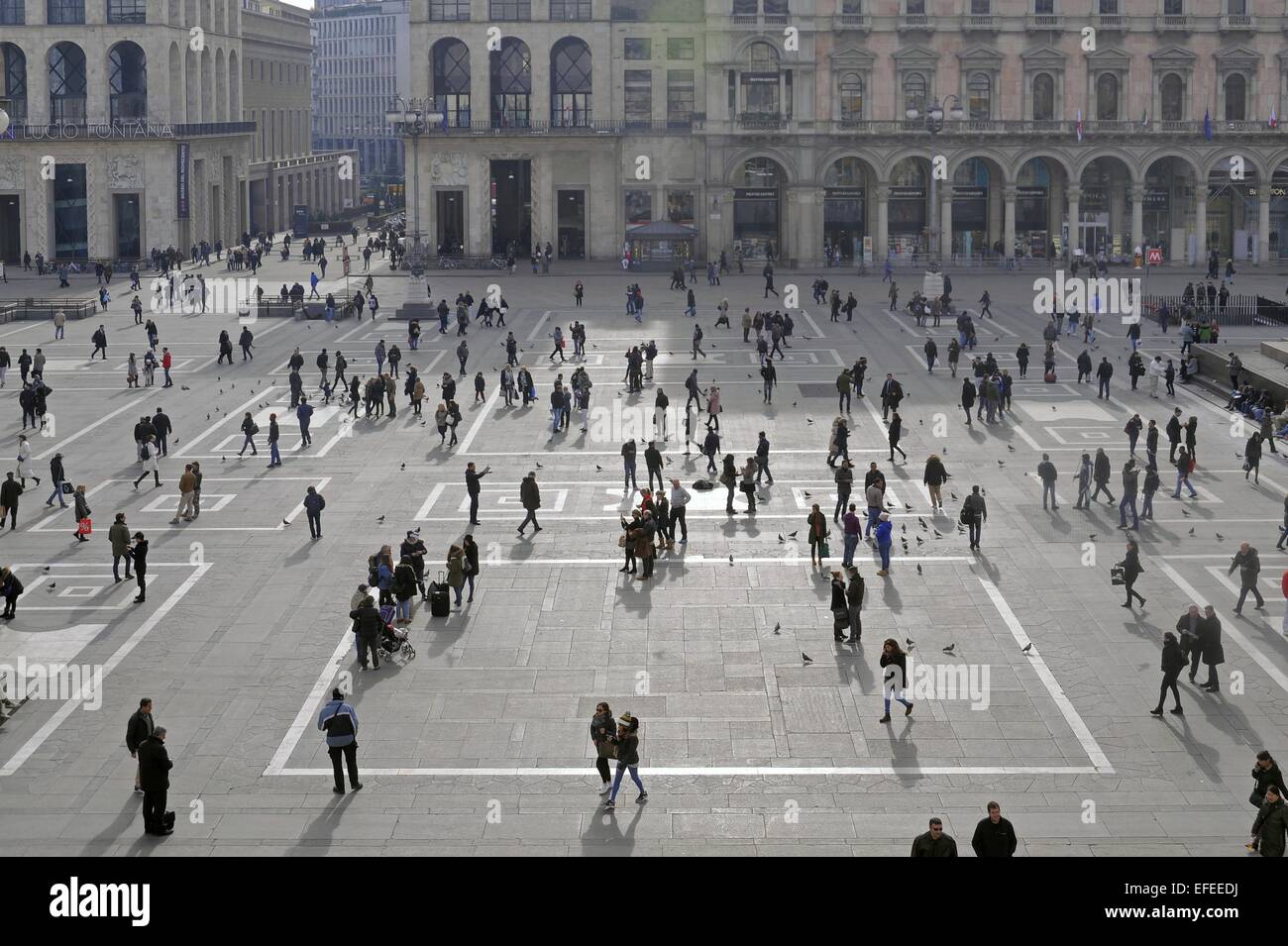 Milan, Italy, Duomo square Stock Photo - Alamy