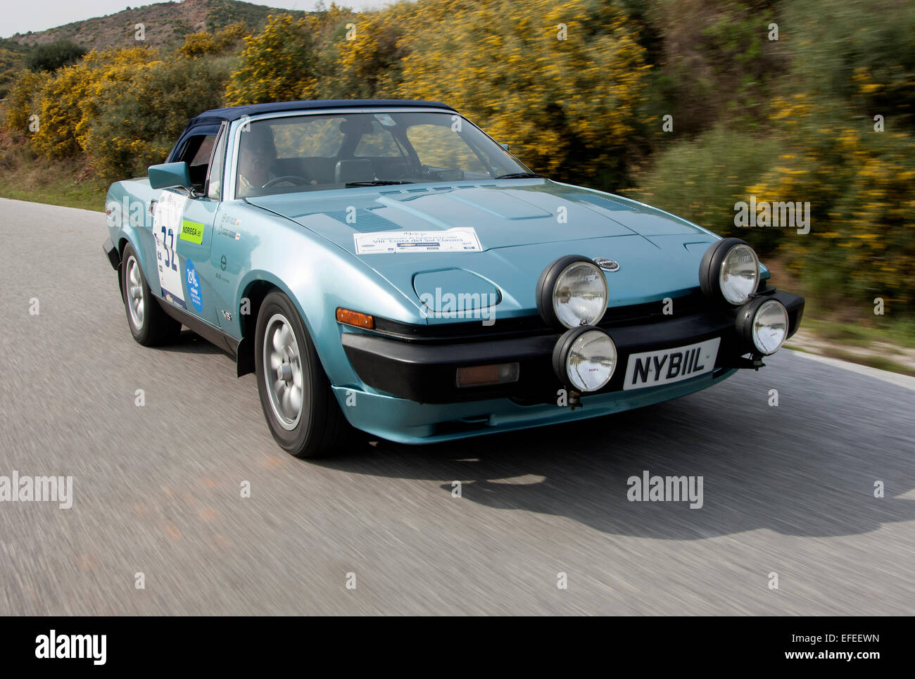 Triumph TR8 rally prepared classic sports car Stock Photo - Alamy
