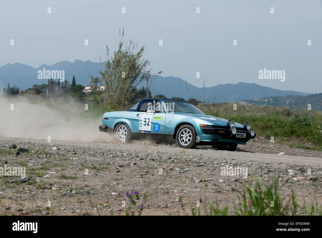 Triumph TR8 rally prepared classic sports car Stock Photo - Alamy
