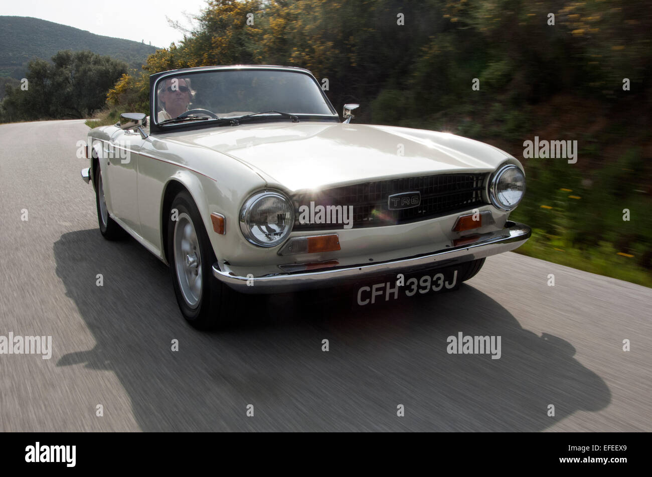 Triumph TR6 classic sports car Stock Photo - Alamy