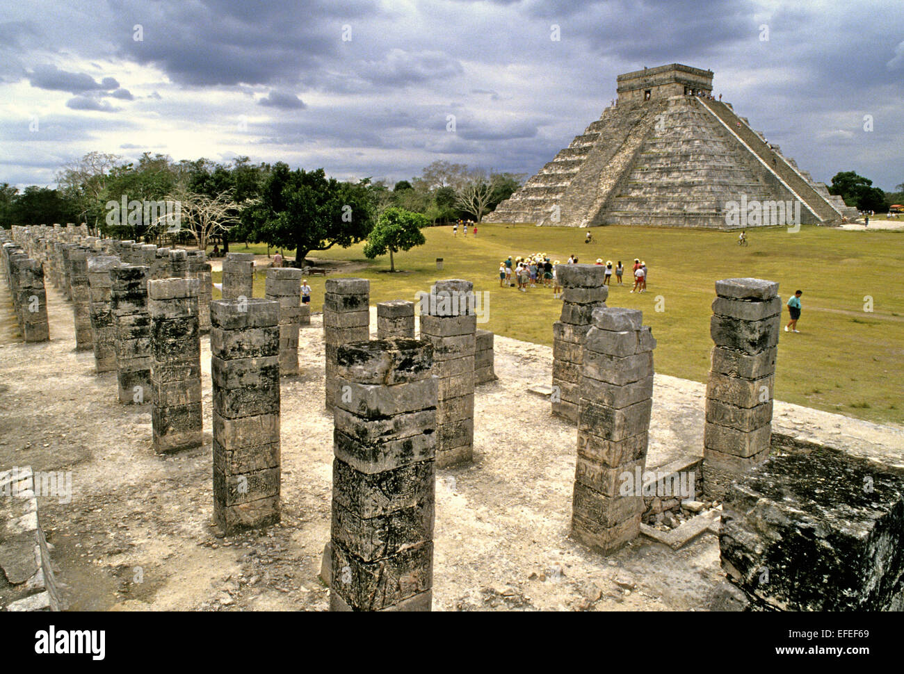 Mexico - Chichen Itza on of the best known sites. with well preserved ...