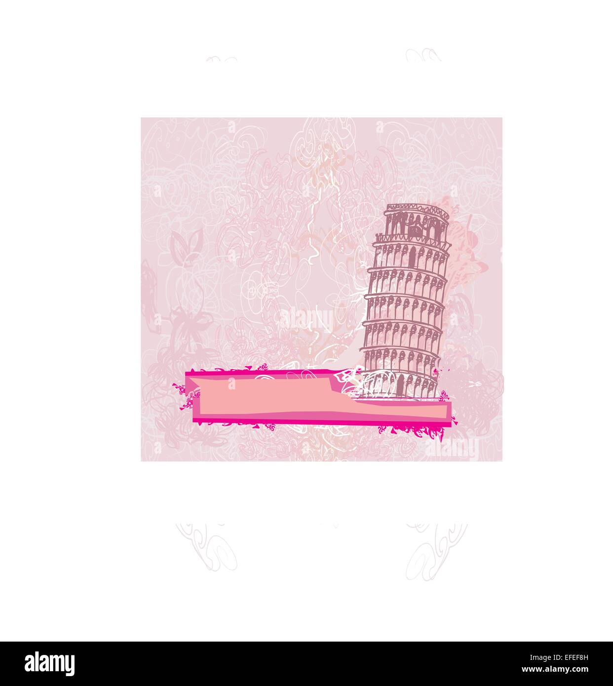 vector Pisa tower grunge background Stock Vector Image & Art - Alamy