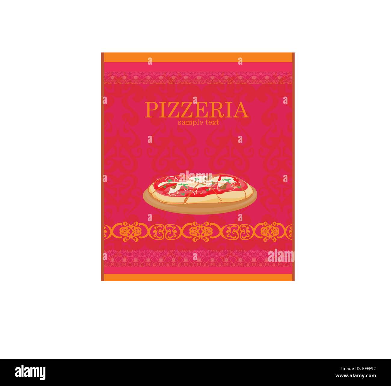 Pizza Menu Template card Stock Vector Image & Art - Alamy