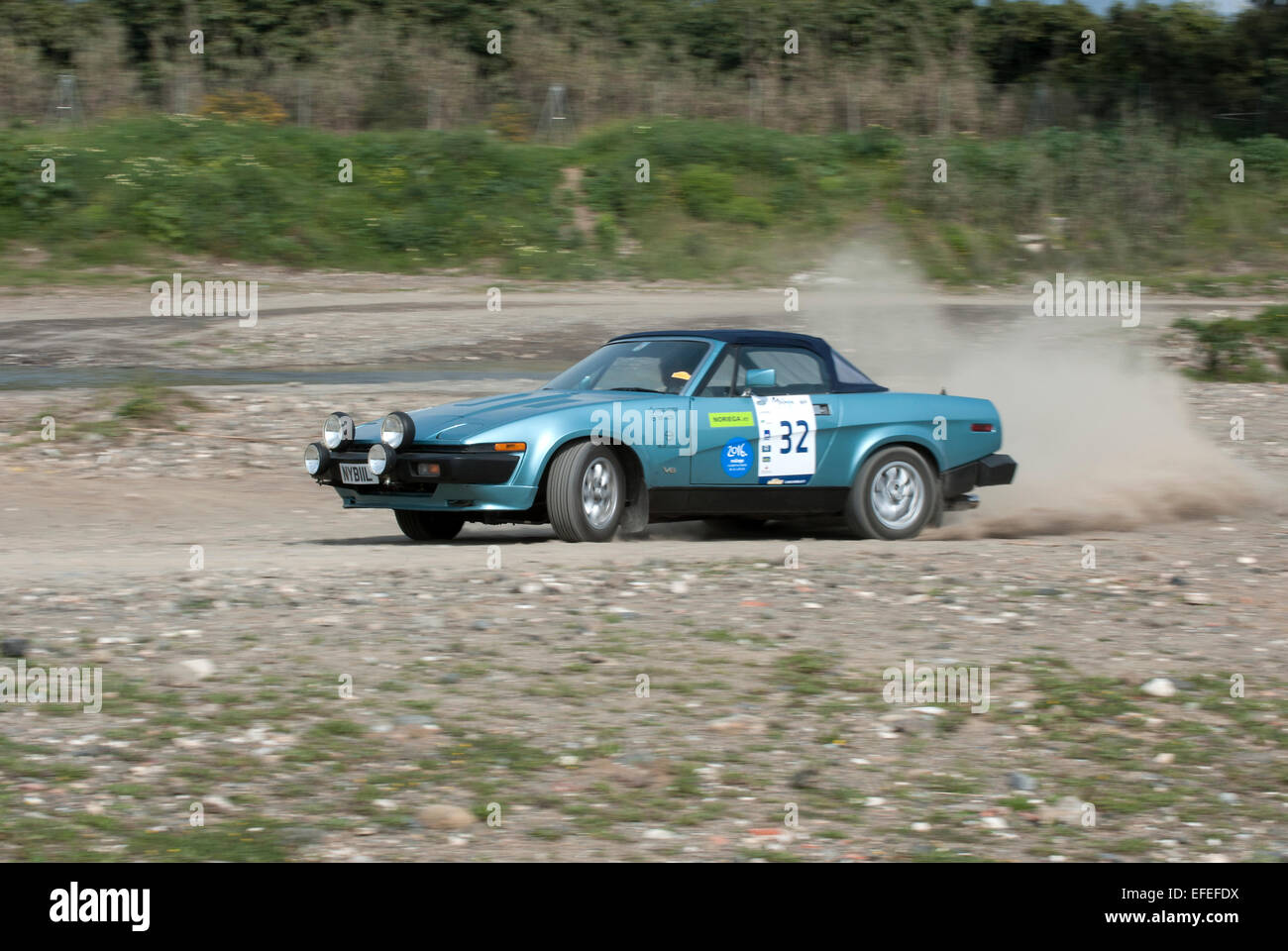 Triumph TR8 rally prepared classic sports car Stock Photo - Alamy