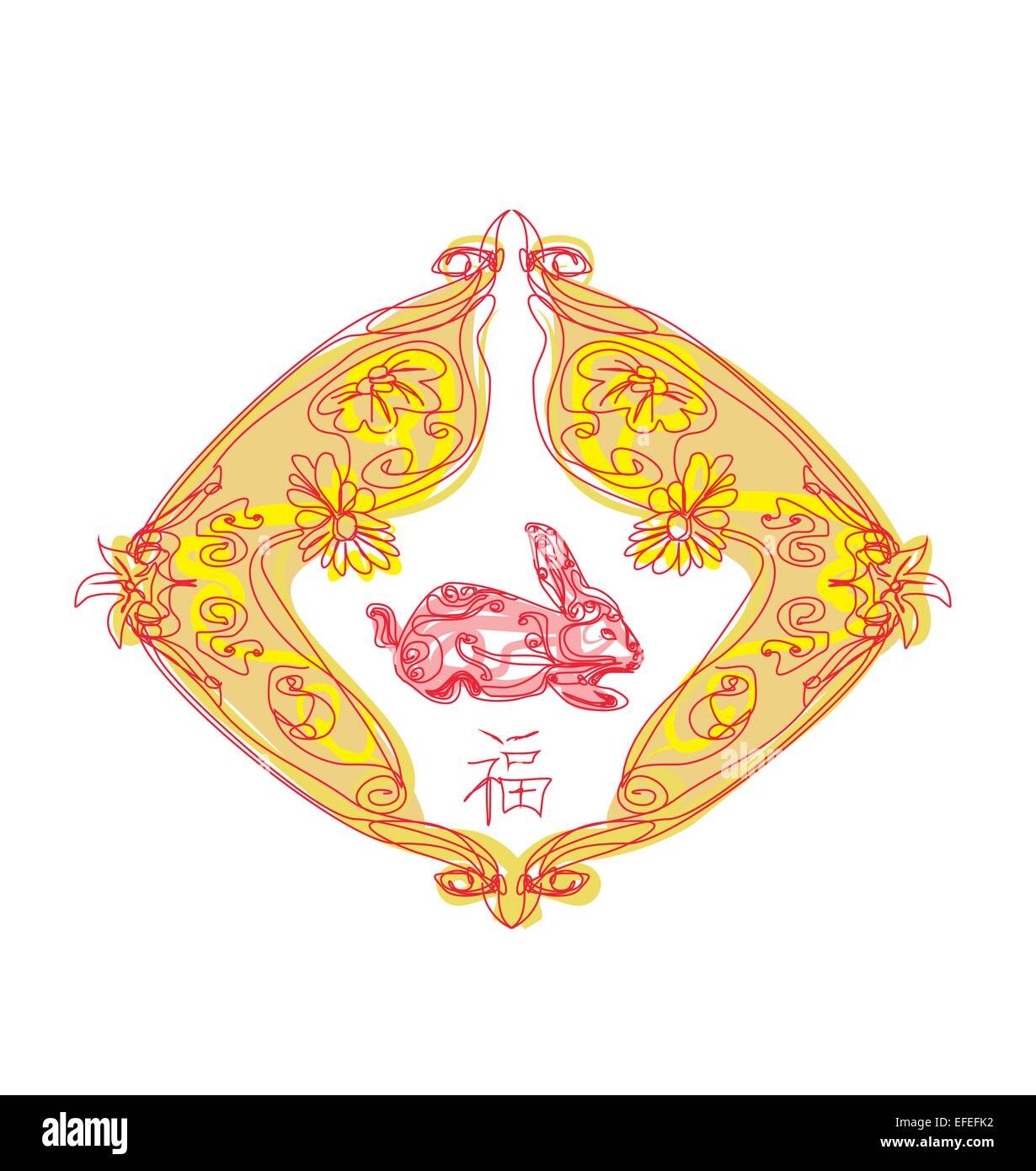 The year of the rabbit Stock Vector Images - Alamy