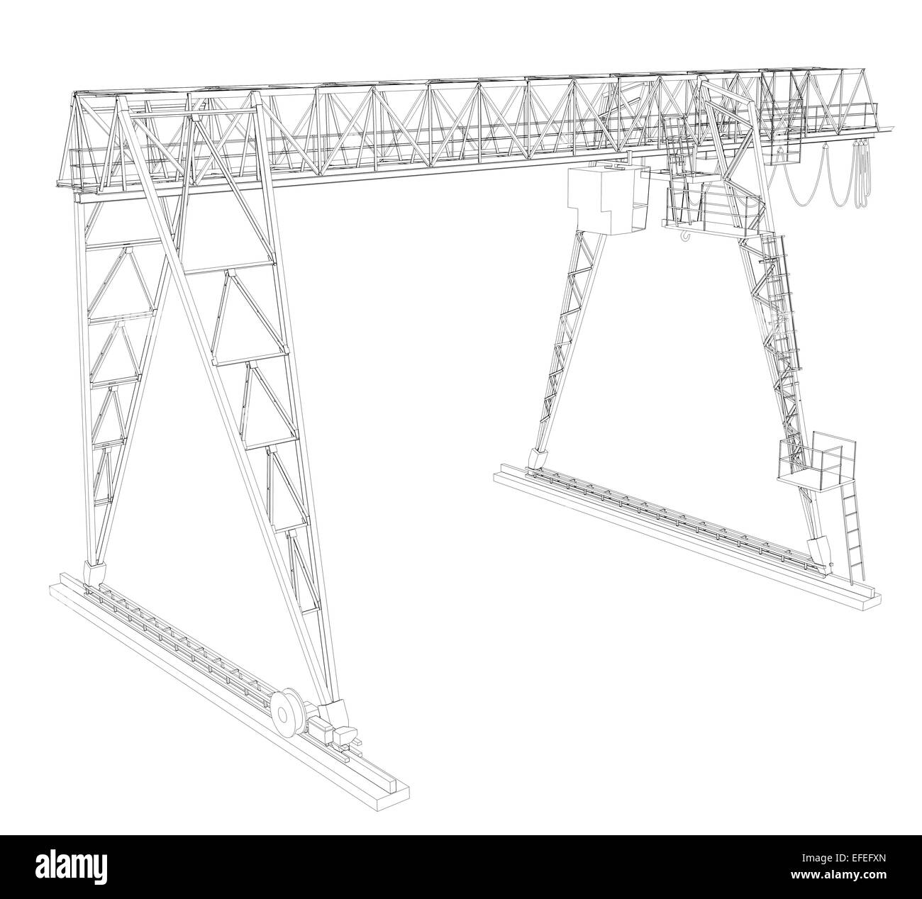Crane support Cut Out Stock Images & Pictures - Alamy