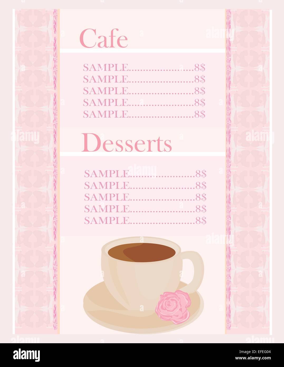Coffee Menu card Stock Vector Image & Art - Alamy