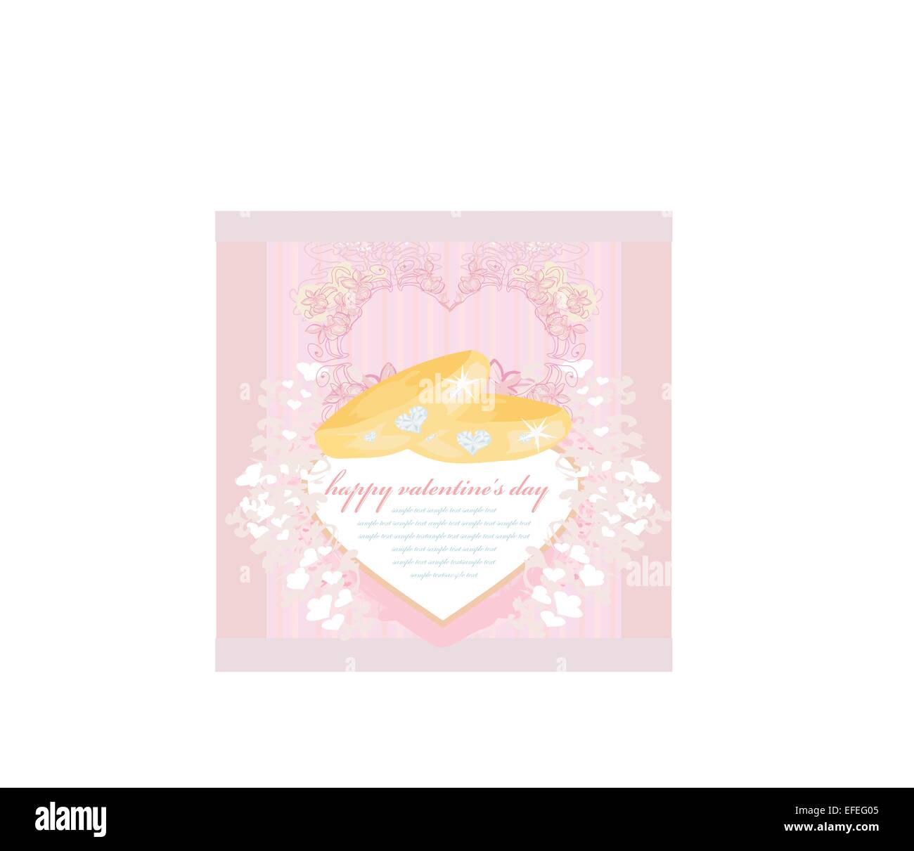 wedding Invitation card with rings Stock Vector Image & Art - Alamy